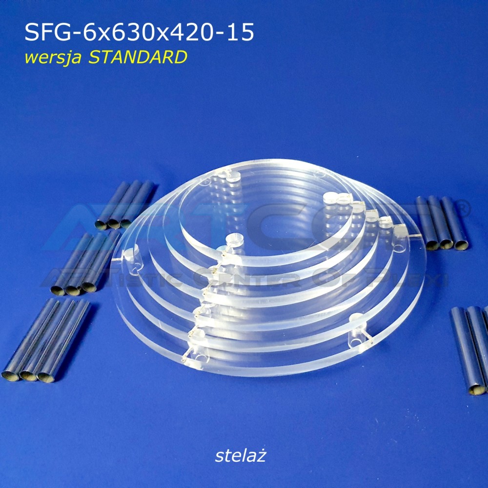 Standard multi-level patera for a wedding cake made of thick 15mm ...