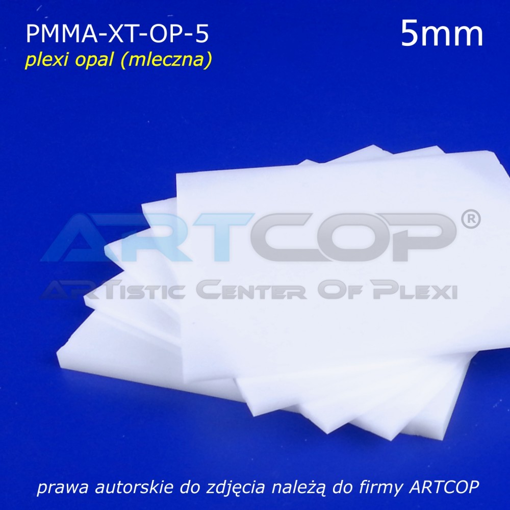 5mm - plexi opal, mleczna na wymiar - detal - Artcop
