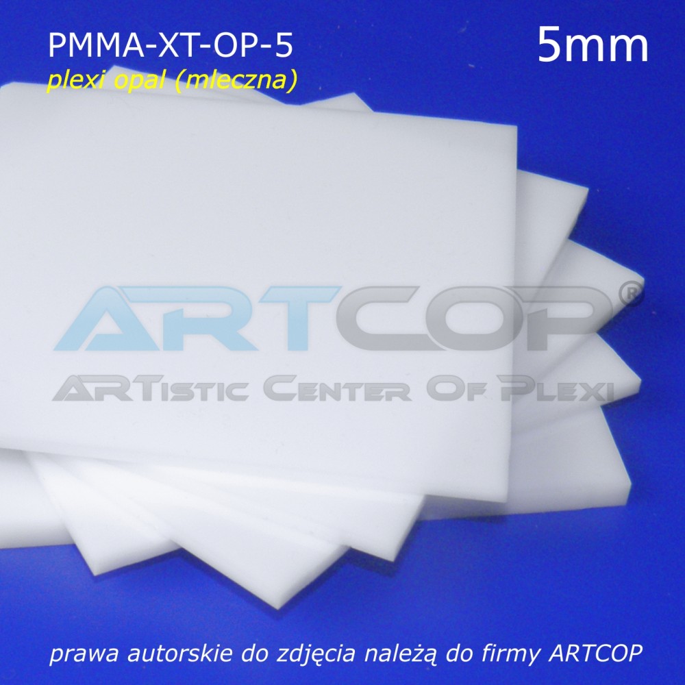5mm - plexi opal, mleczna na wymiar - detal - Artcop
