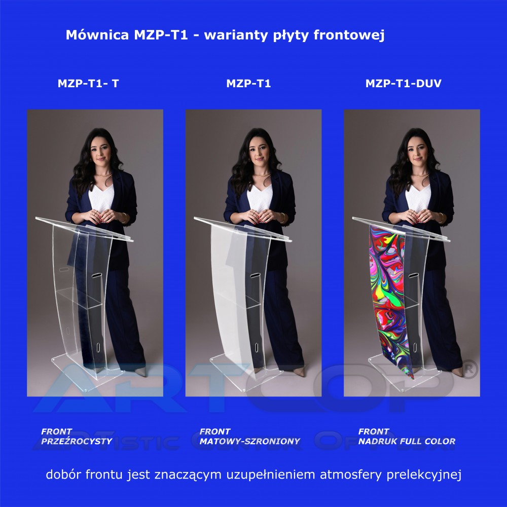 Lectern rostrum acrylic stage platform - Artcop