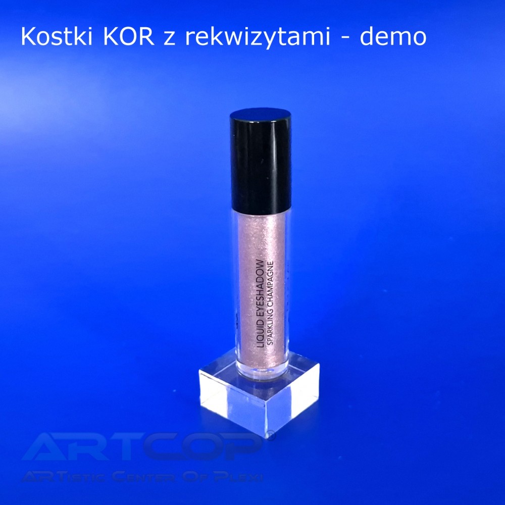 Kor-50x50x15 kostka z plexi - Strona rogi ostre na biżuterię, kosmetyki ...