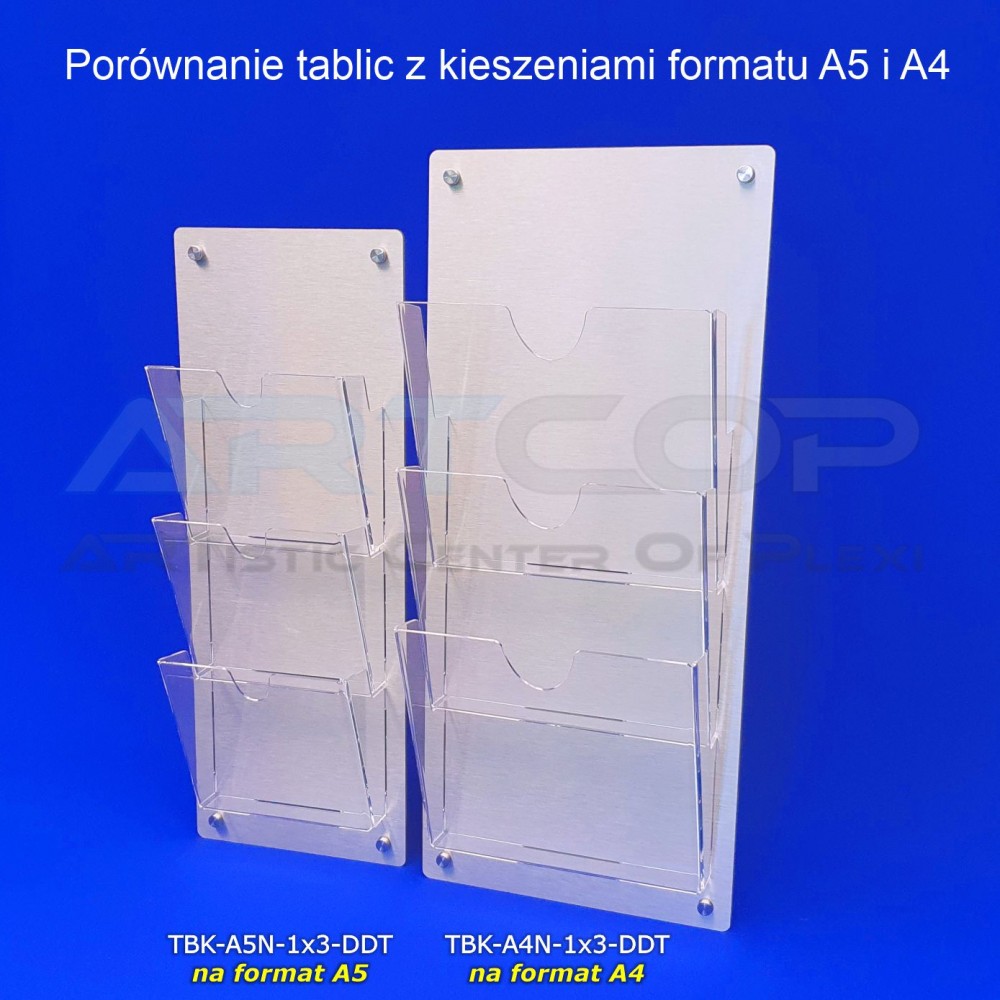 Organizer for ring binders made of brushed silver dibond a4+ x3 ...